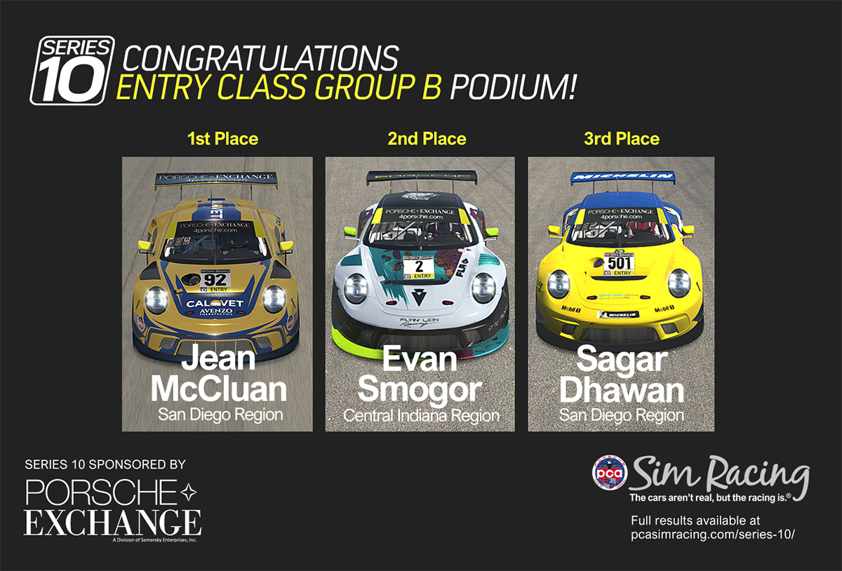 PCA Sim Racing Completes Series 10 | The Porsche Club of America