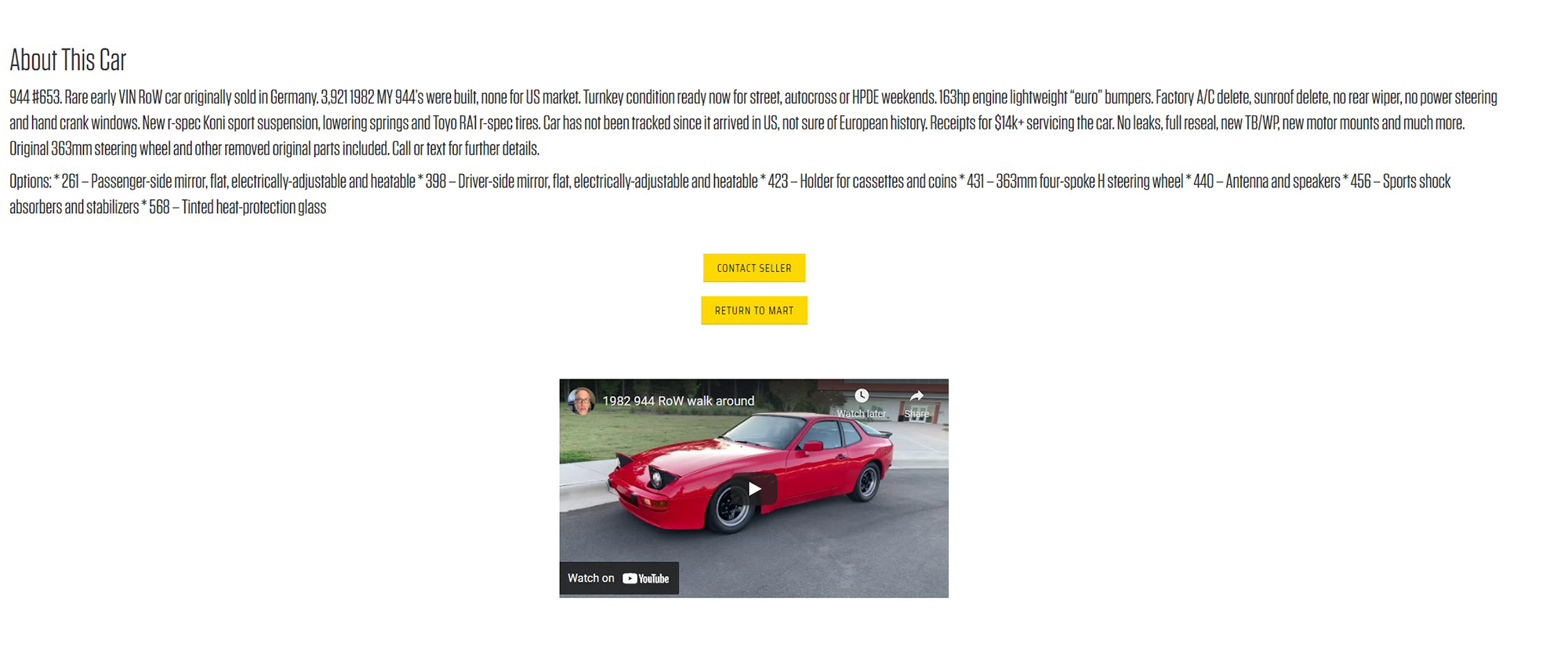 Eight things to do when selling your car on the PCA Mart | PCA Tech ...