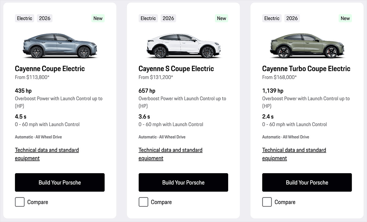 Porsche announces 2026 Cayenne Electric Coupe: When does an SUV become ...