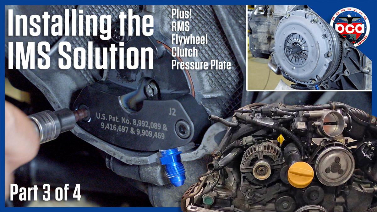 Installing the IMS Solution, RMS, flywheel, clutch, and pressure plate ...