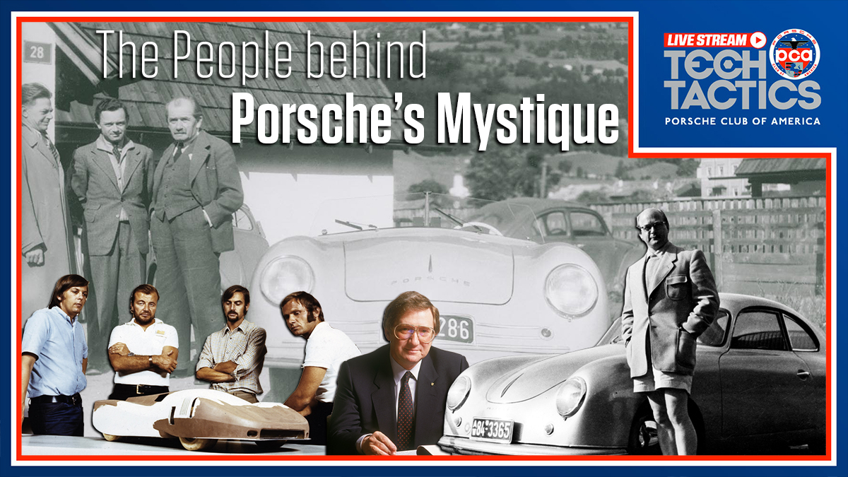 The people who created Porsche's mystique with Designer Grant Larson & Museum Archivist Frank ...
