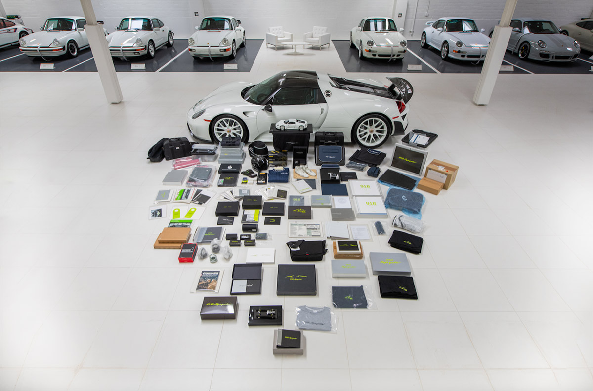 Collection of 56 rare white Porsche sports cars hit the white-hot ...